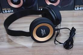 LELISU LS-811 WIRED HEADPHONE WITH MIC | Auramart.lk