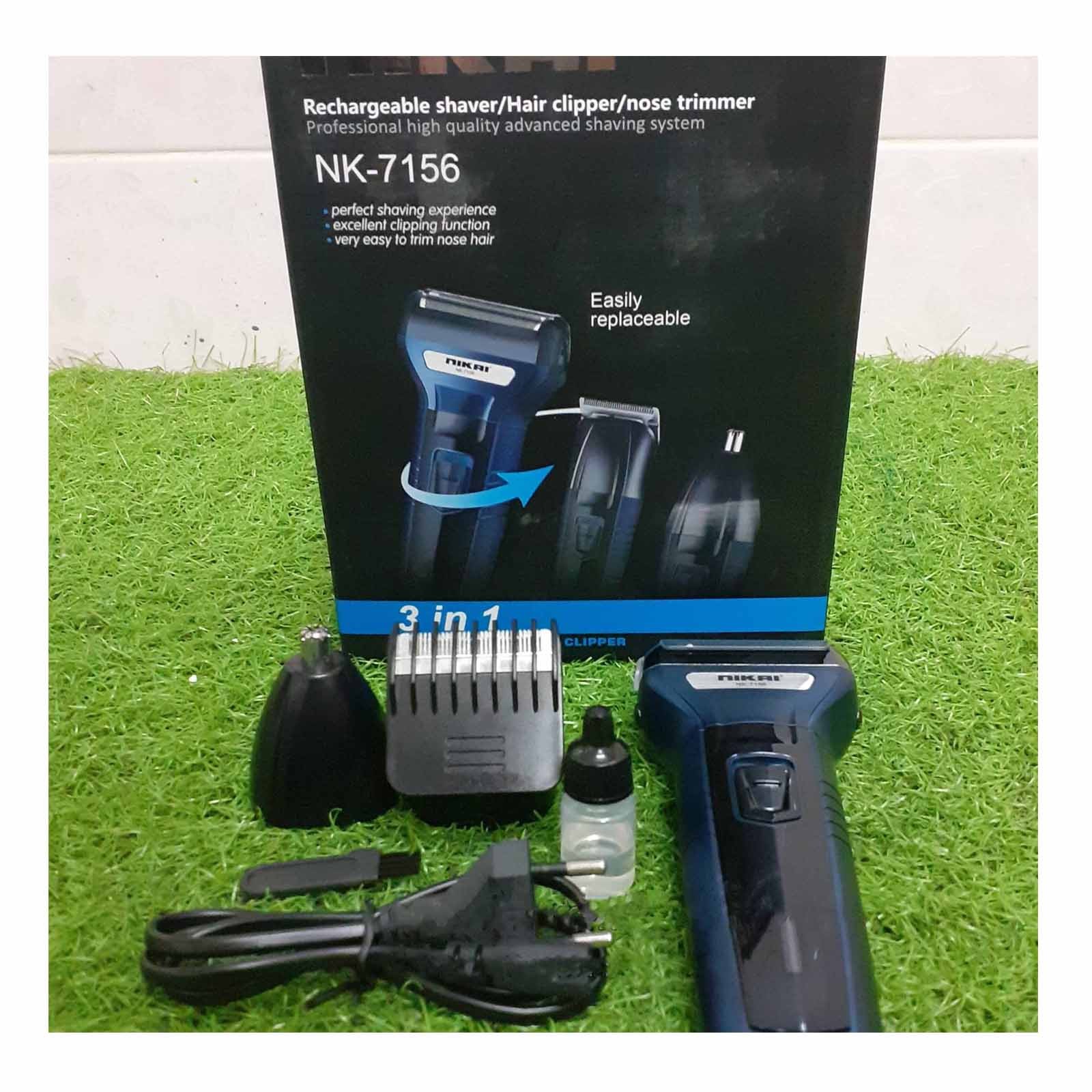 Nikai Trimmer NK-7156 3in1 multifunctional electric shaver | onide.lk