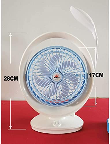 Rechargeable Table Fan with LED Light JR 2018 | onide.lk
