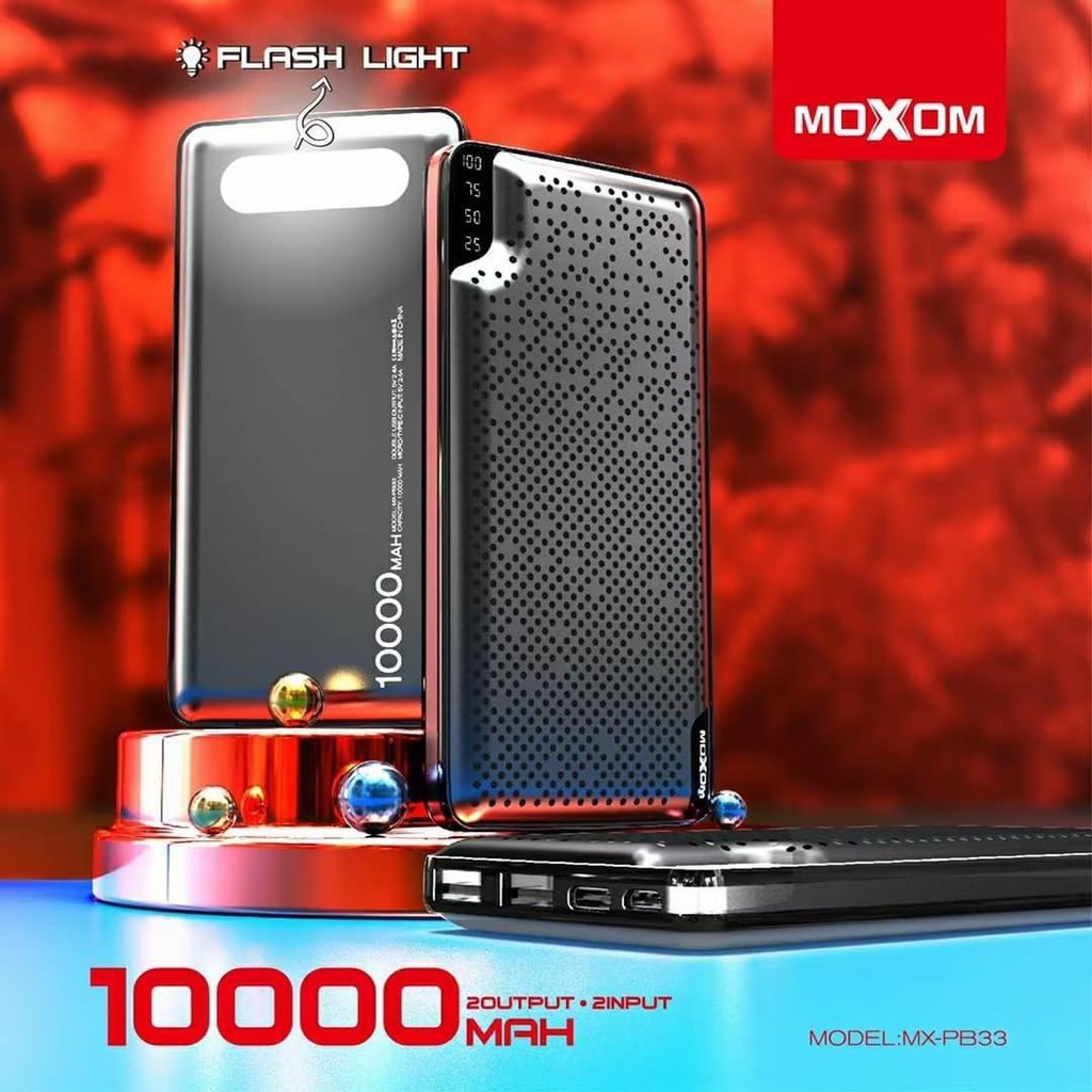 MOXOM MX-PB33 Power Bank 10000mAh | onide.lk