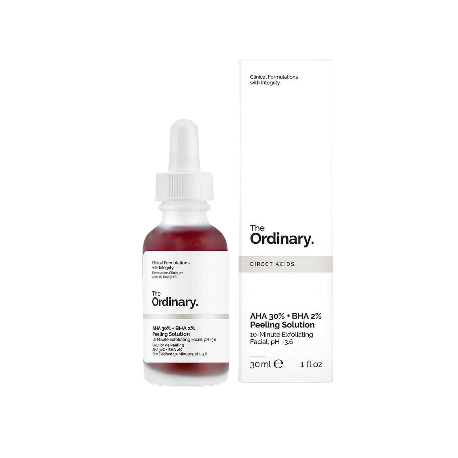 The Ordinary - AHA 30 + BHA 2 Peeling Solution | Auramart.lk