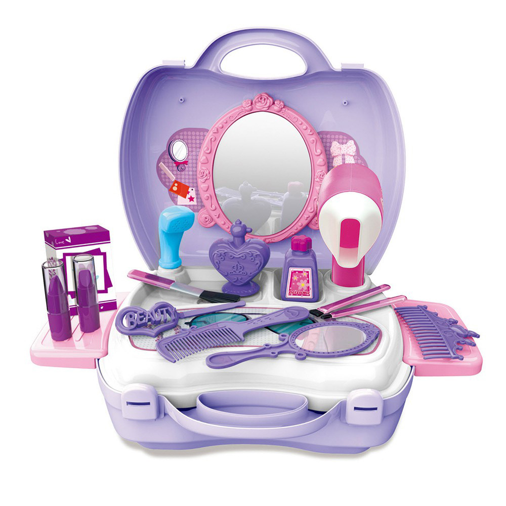 Beauty Makeup Set Hairdressing Play Set for Girls | Auramart.lk
