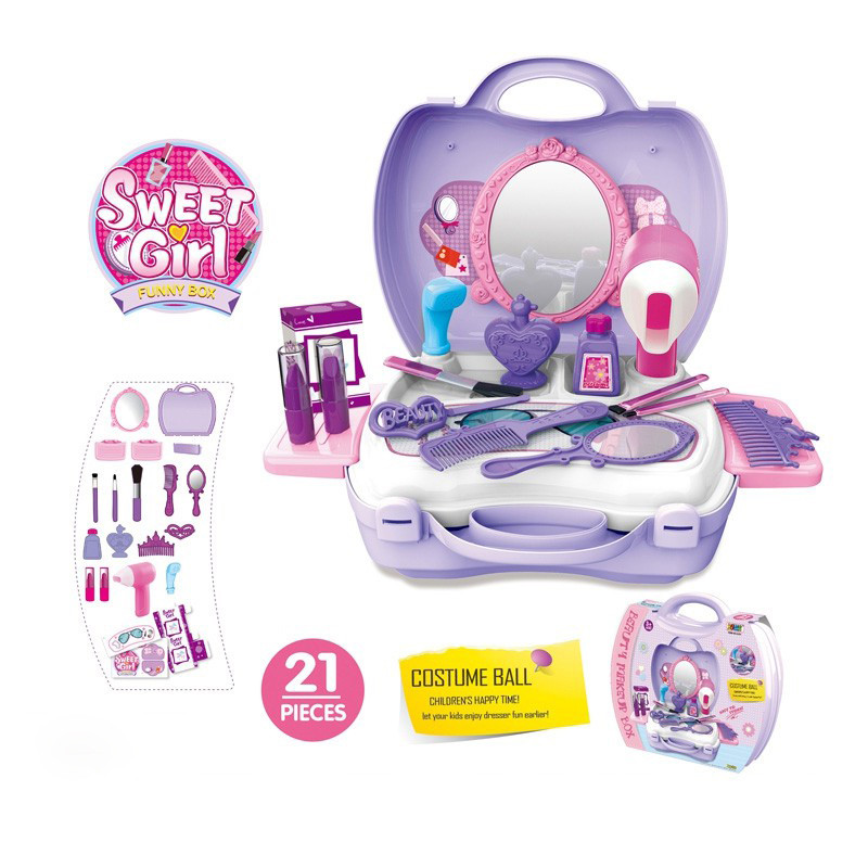 Beauty Makeup Set Hairdressing Play Set for Girls | onide.lk