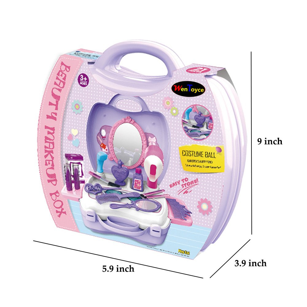 Beauty Makeup Set Hairdressing Play Set for Girls | onide.lk