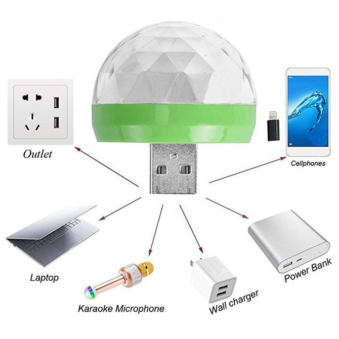 LED Small Magic Ball - Sound Control | Auramart.lk