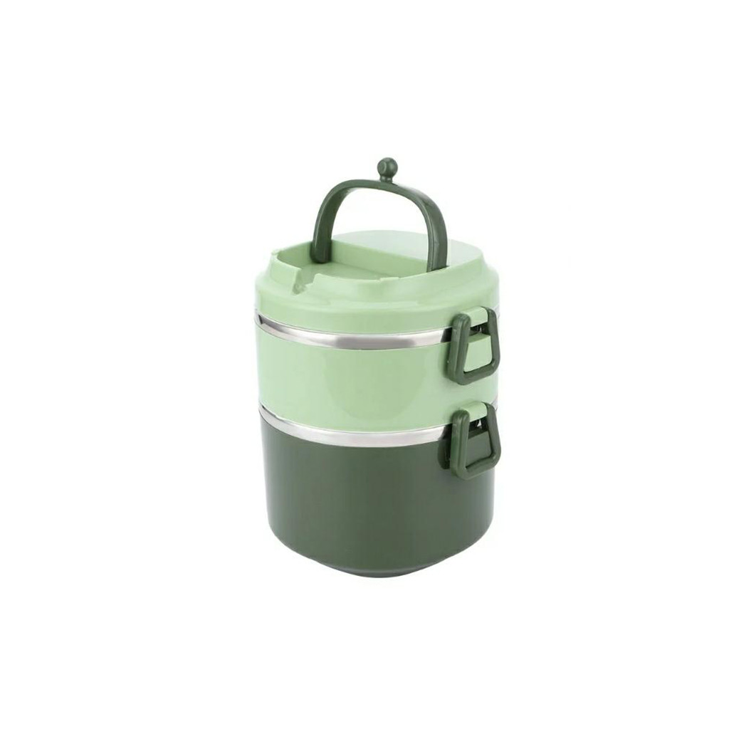 Stainless Steel Lunch Box Double Layer | Auramart.lk